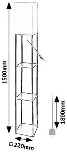 Rabalux BRONN stojací lampa 74191