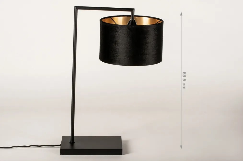 Stolní lampa Pallas Black and Gold