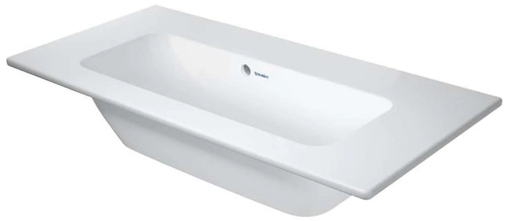 Duravit ME by Starck - Nábytkové umyvadlo Compact, 83x40 cm, s WonderGliss, matná bílá 23428332601