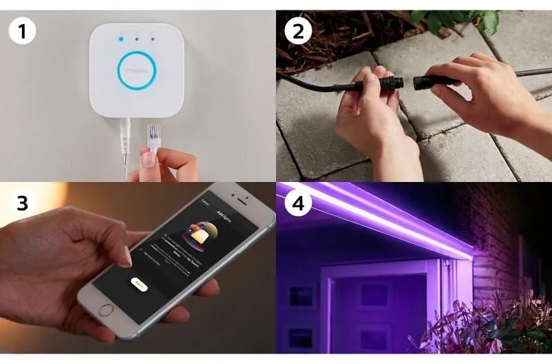 PH 8718699709853 Hue Bluetooth VENKOVNÍ LED PÁSEK 37,5W 2000-6500K IP67, 16 mil. barev, 5m+adaptér - PHILIPS (929002289102)
