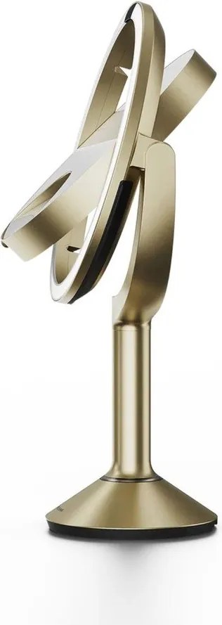 Kosmetické zrcadlo s osvětlením/zvětšovací (zvětšení 5x/zvětšení 10x) ø 20 cm Trio – simplehuman