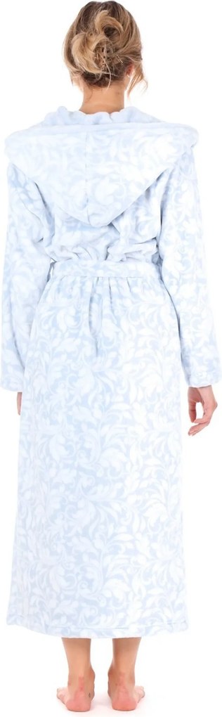 Župan s kapucí Flora ledově modrá 39 56 5253 - XL