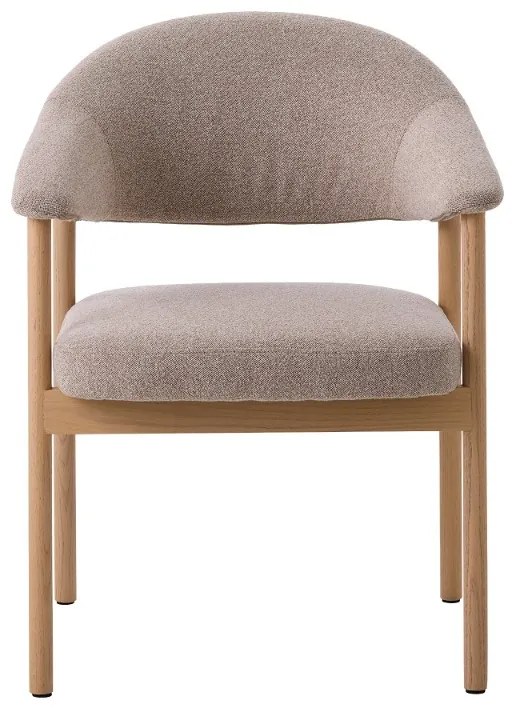 Designová jídelní židle Jacqueline bílý dub