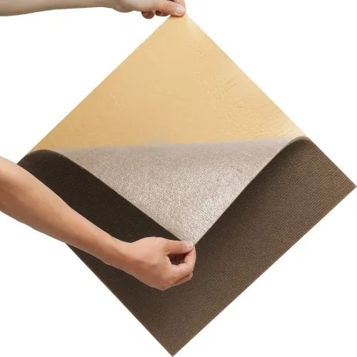Kobercové dlaždice odlupujte a přilepte, čtvercové samolepicí 45,7 × – sytě hnědá