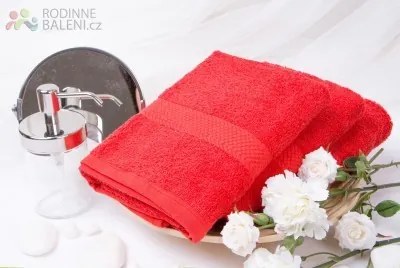 XPOSE ® Froté ručník VERONA - červená 50x90 cm