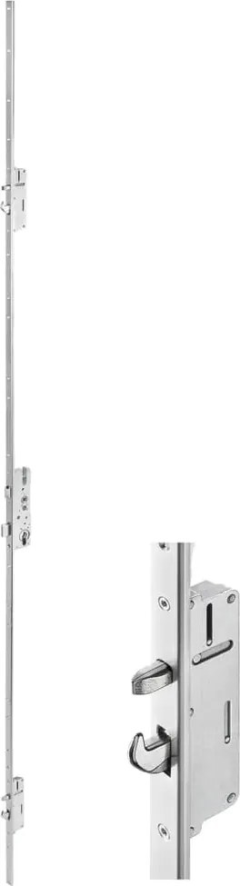 Vchodové dveře bílé 100 x 210 cm hliník a PVC 3157066
