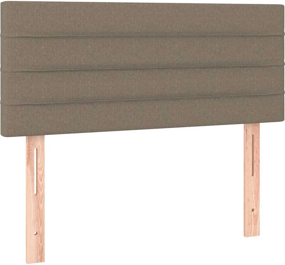 Box spring postel s matrací a LED taupe 90x190 cm textil 3133201
