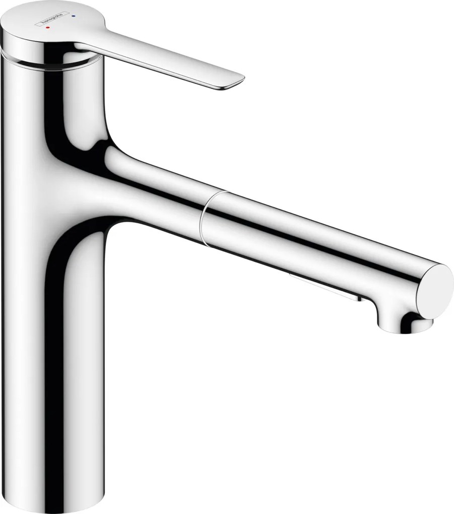 Hansgrohe Zesis M33, páková kuchyňská baterie 160, vytahovací sprška, 2jet, chromová, HAN-74822000