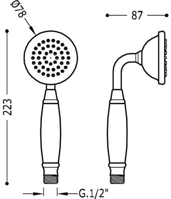 Tres Clasic sprcha mosaz 29963109LV
