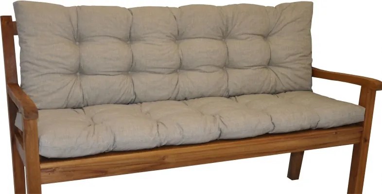 Axin Trading Polstr na zahradní lavičku 150x50 cm (sada) Polstr: Tmavě modrý melír