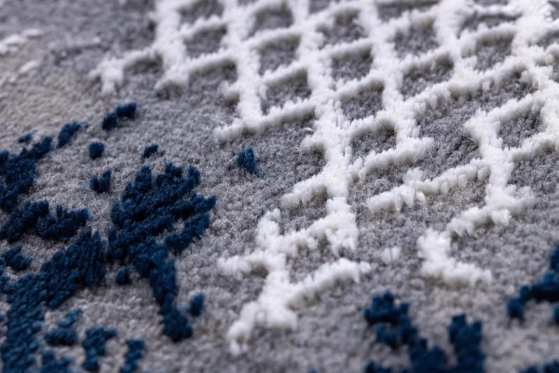 Dywany Łuszczów Kusový koberec Core A004 Frame blue/grey Rozměry koberců: 80x150