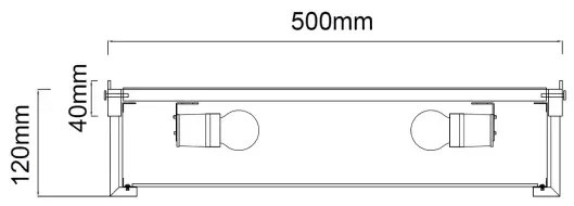 Designové stropní svítidlo Romi 50 zlatá