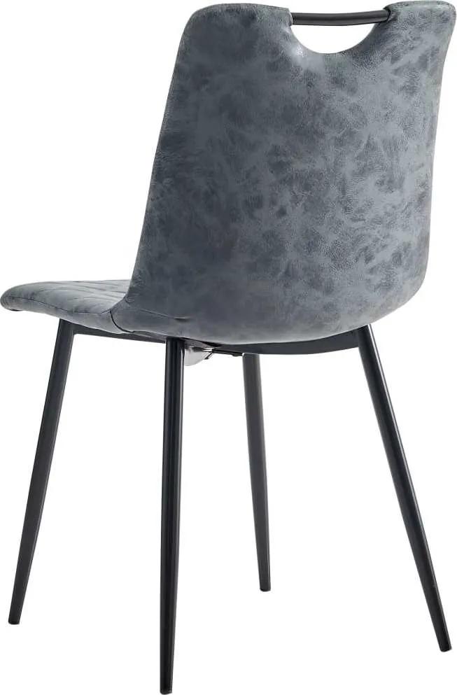 vidaXL Jídelní židle 2 ks umělá kůže [282607] Barva: Černá
