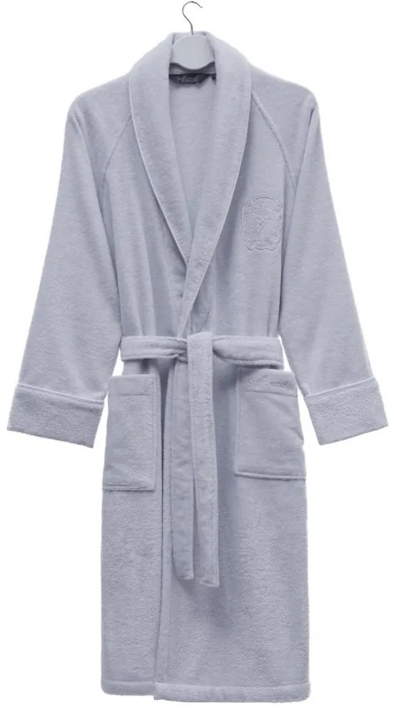 Modalový unisex župan DELUXE Světle modrá XXL
