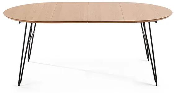 Rozkládací jídelní stůl vanoc 120 (200) x 120 cm přírodní MUZZA