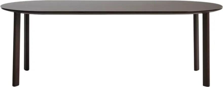 Zahradní jídelní stůl se skleněnou deskou 100x230 cm Erice – Kave Home
