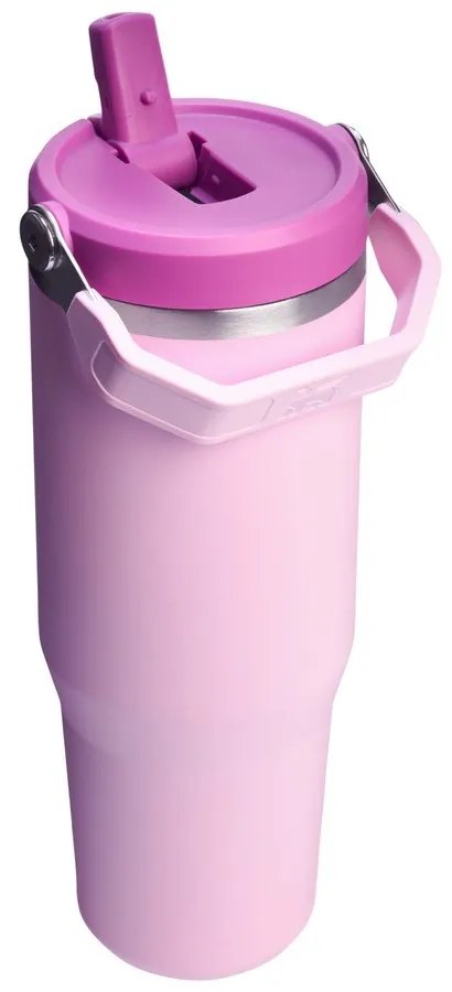 Růžová termoska z nerezové oceli 890 ml IceFlow™ Flip Straw 2.0 Tumbler Cherry Blossom – Stanley