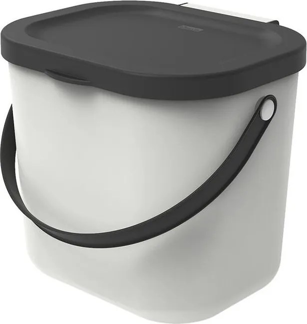 Koš na tříděný odpad ALBULA bílý 6 l