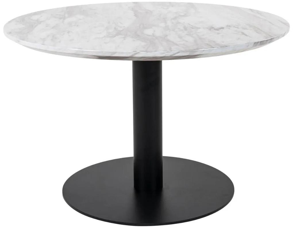 OnaDnes -20% Nordic Living Černý kulatý konferenční stolek Ascona 70 cm