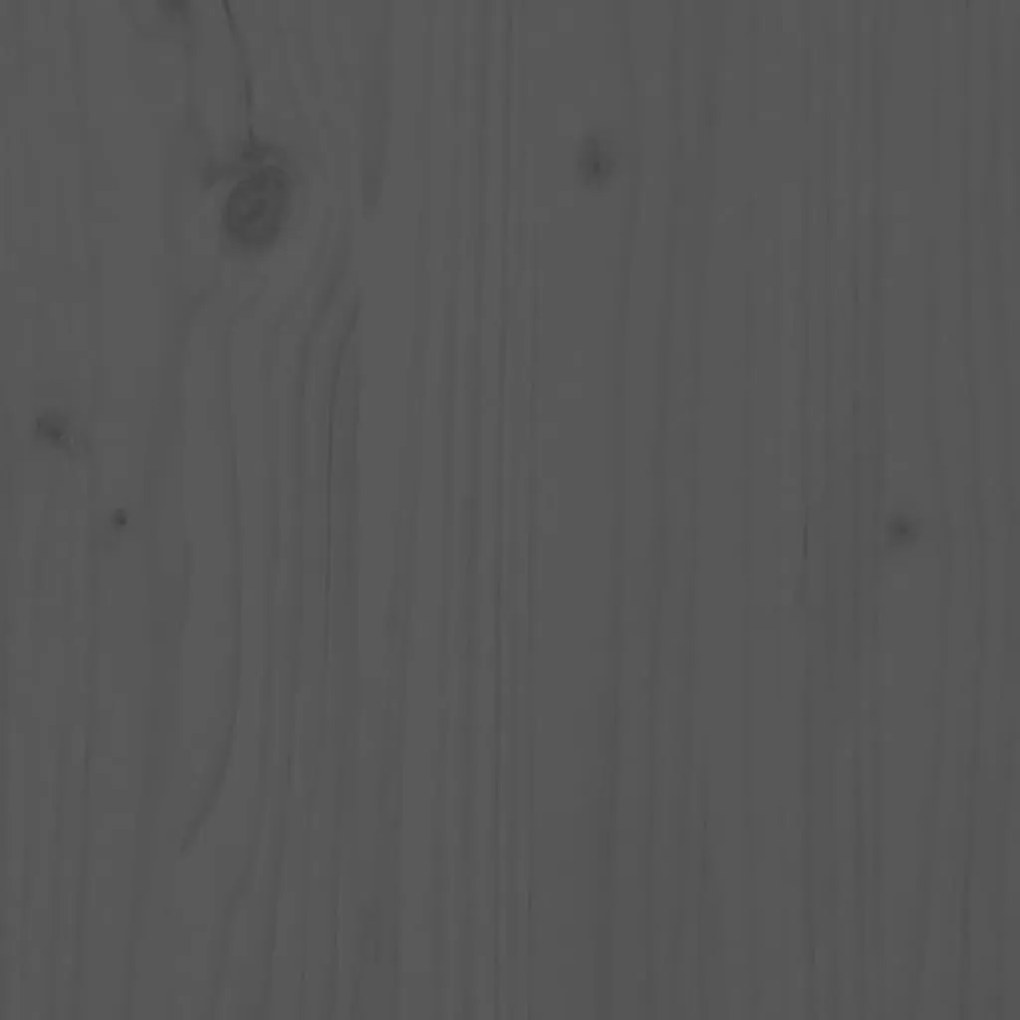 Odkládací stolky 2 ks šedé 40 x 40 x 39 cm masivní borovice - Default Title