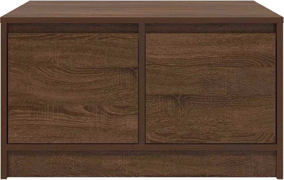 Konferenční stolek se zásuvkami hnědý dub 70,5x70x40 cm 3328414