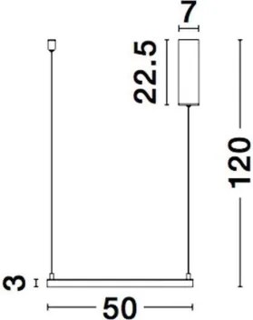 Závěsné LED svítidlo NOVA LUCE ETERNA 30W 3000K 9990735 stmívatelné Triac