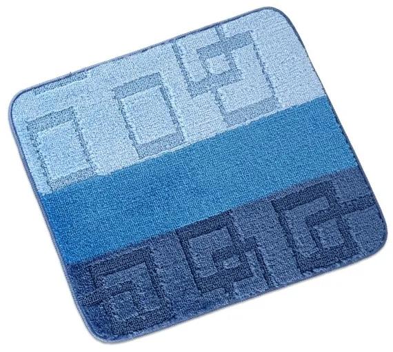 Bellatex koupelnová předložka BANY bez výkroje 60x50 cm Kostka modrá