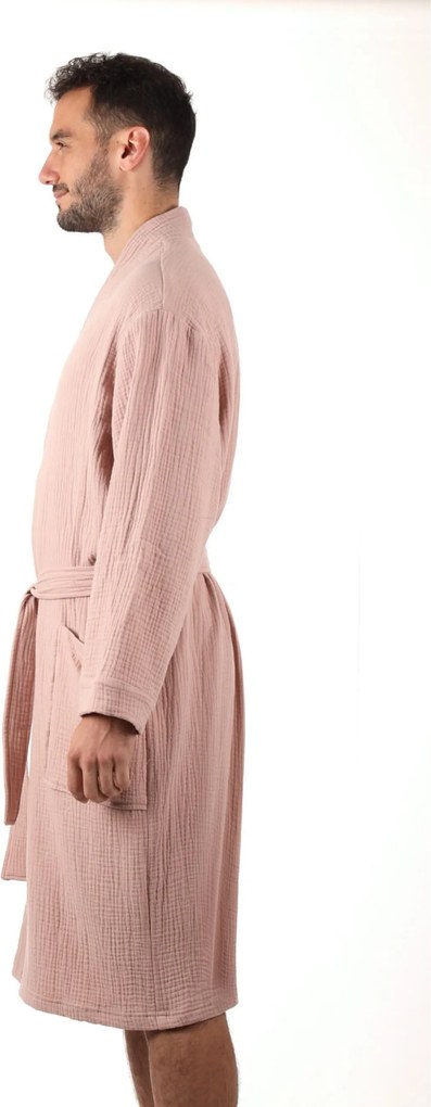 Mušelínový župan Dacca Natur 12 24 1613 unisex - S