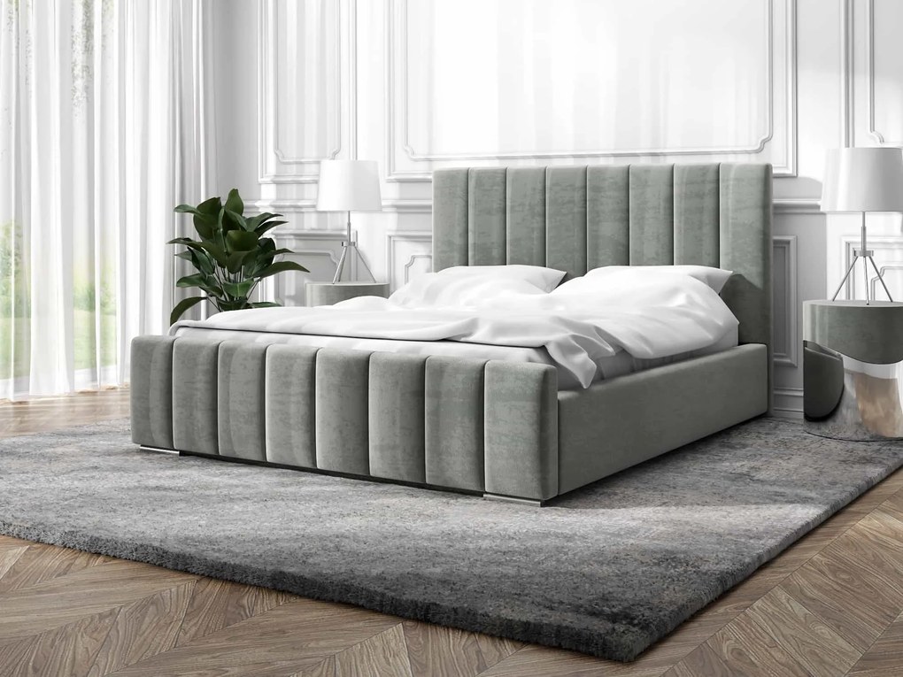 Postel MODEL 12 120x200 šedá - MAGIC VELVET 2217