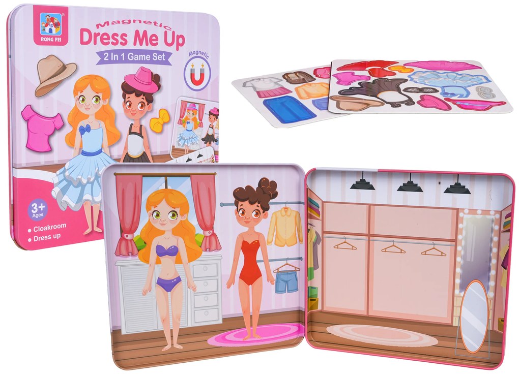 RKToys Magnetická sada pro malou stylistku 2v1