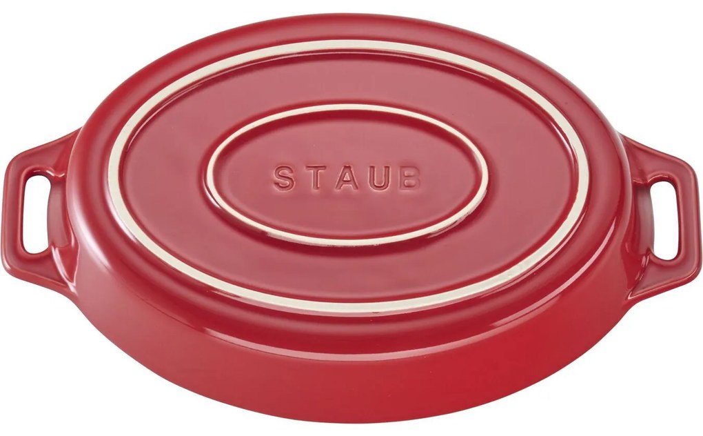 Staub keramická zapékací mísa oválná 17 cm/0,4 l višňová, 40511-153