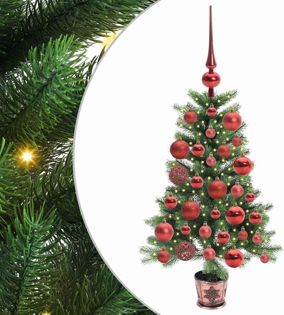 Vánoční stromeček s 150 LED diodami s stojanem Zelená 90 cm PE 3396300