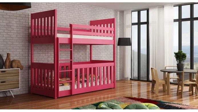 Dětská postel 80x180 DANKA - růžová