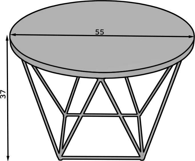 ADRK Furniture Konferenční stolek LIAM