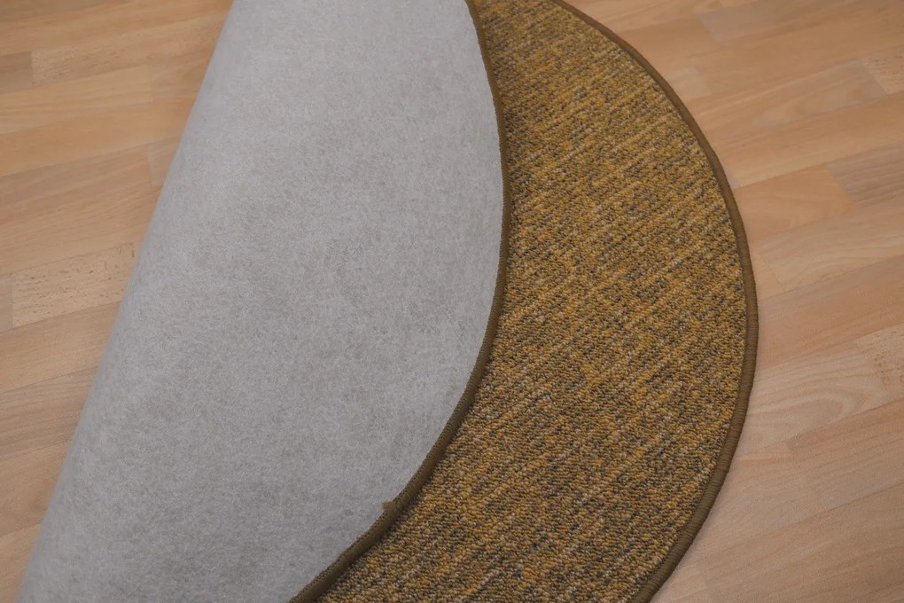 Vopi koberce Kusový koberec Alassio zlatohnědý kruh - 100x100 (průměr) kruh cm