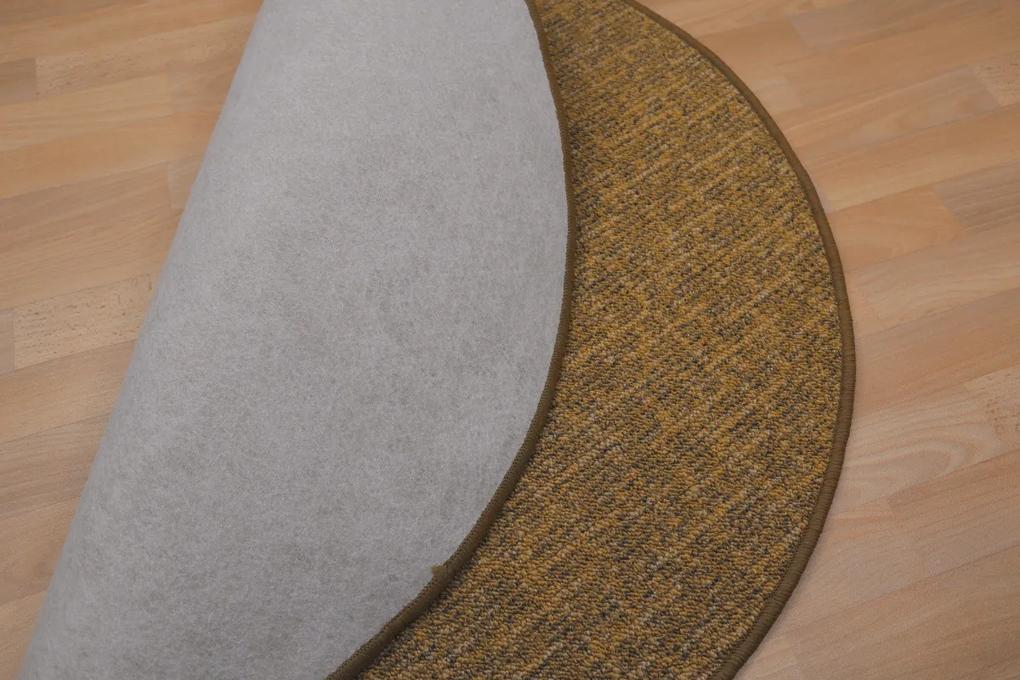 Vopi koberce Kusový koberec Alassio zlatohnědý kruh - 120x120 (průměr) kruh cm