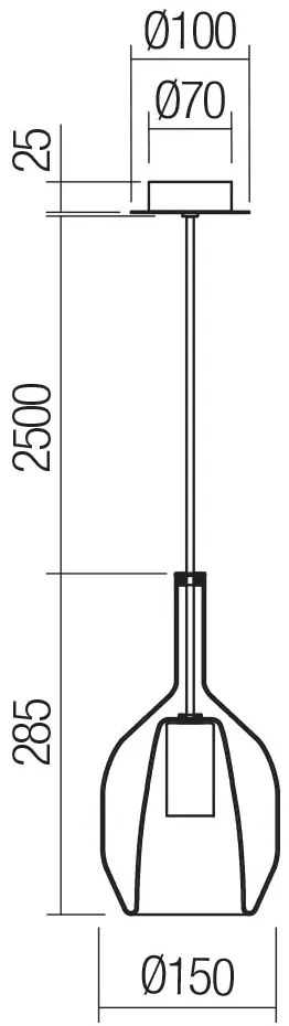 Smarter Závěsné svítidlo TRESOR, 1xE27, ø 150 mm Barva: Meďěná