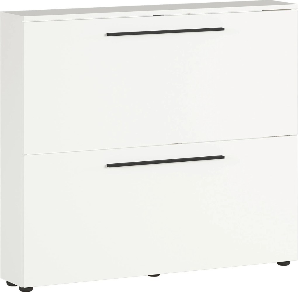 XXXLutz VYKLÁPĚCÍ BOTNÍK, bílá, 100/85/19 cm - Online Only šatny & botníky - 001258021901