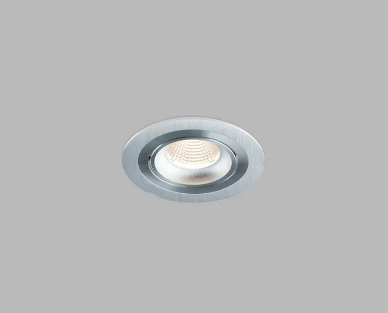 Zápustné nastavitelné kruhové svítidlo 191N ALU 6W 3000K LED2 2160336 Led2160336