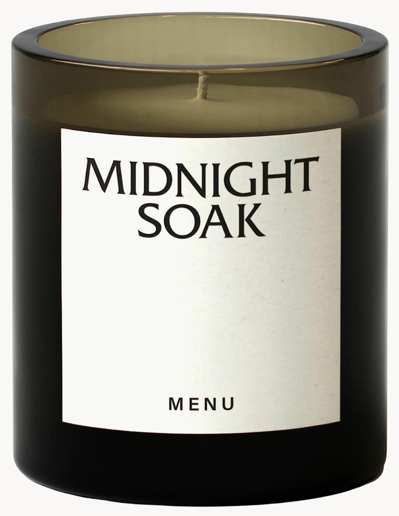 Vonná svíčka Olfacte Midnight Soak (hořký pomeranč, fík a okvětní lístky růží)