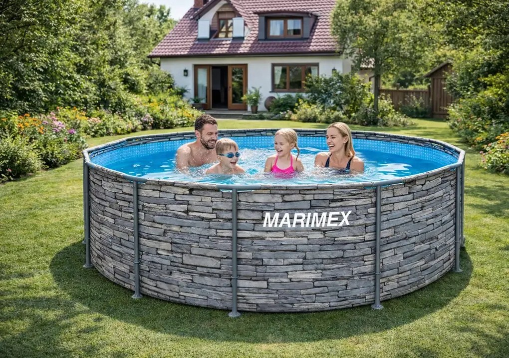 Marimex | Bazén Marimex Florida 3,05x0,91 m s pískovou filtrací - motiv KÁMEN | 19900100