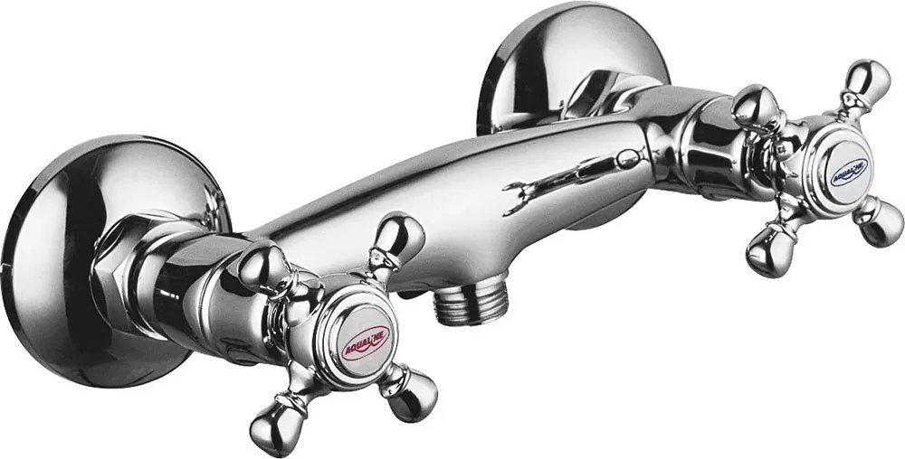 Aqualine Aqualine, VICTORIA nástěnná sprchová kohoutková baterie, chrom, VC11