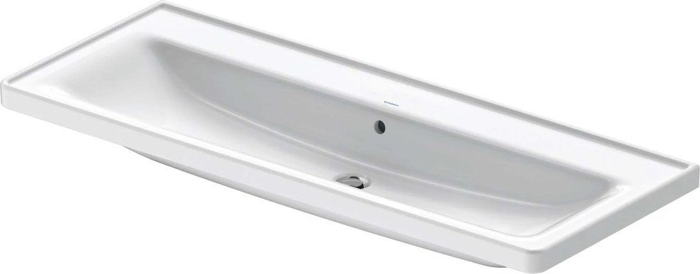 Duravit D-Neo - Umyvadlo 120x48 cm, s přepadem, bez otvoru pro baterii, bílá 2367120060