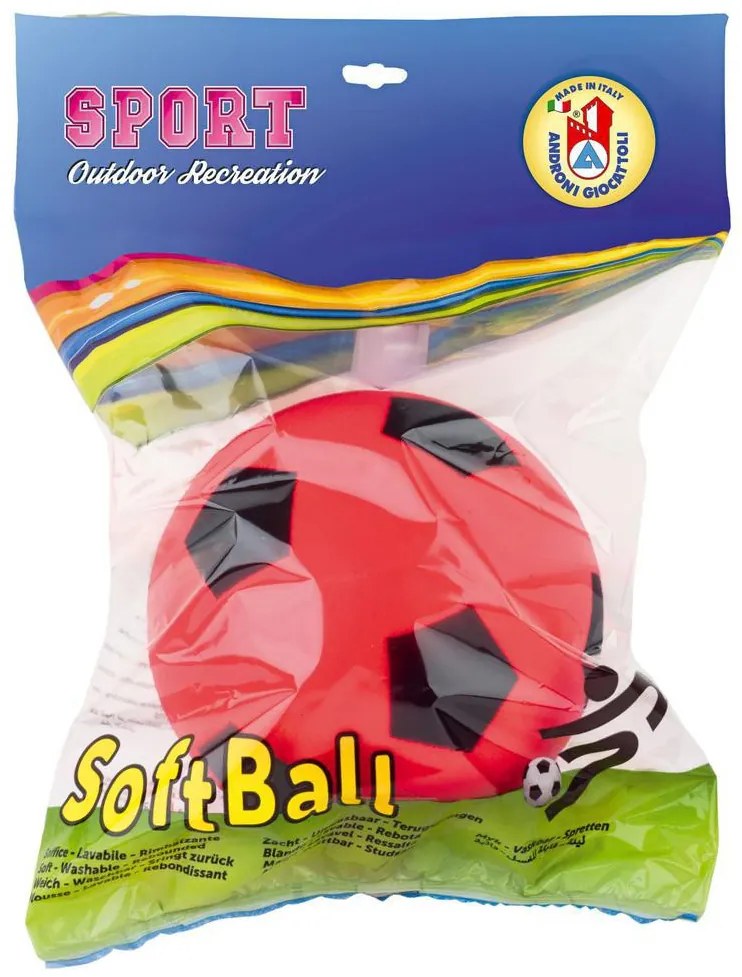 Androni Soft míč 12 cm Červený
