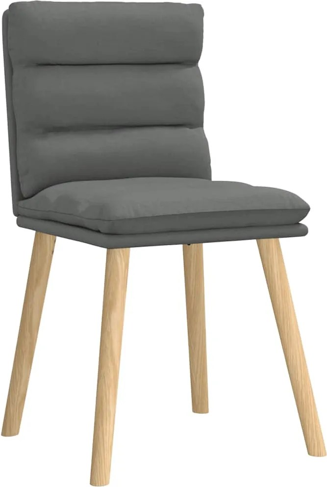 Otočné jídelní židle 6 ks tmavě šedé textil 3315664