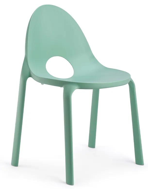 Židle Drop Barva sedáku a opěradla z recyklovaného plastu: Light green IP557C