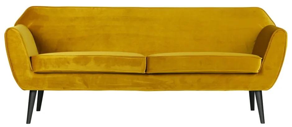 Okrově žlutá pohovka WOOOD Rocco, 187 cm