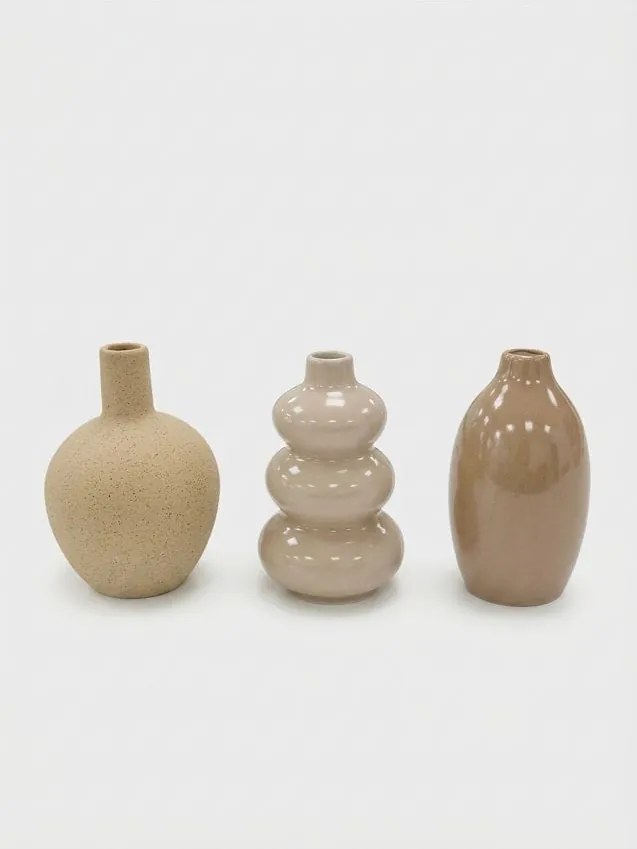 Sinsay - Keramické vázy 3 pack - béžová