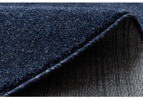 koberec kulatý SOFTY Jednotný, Jednobarevný, tmavě modrá velikost kruh 200 cm | krásné koberce cz