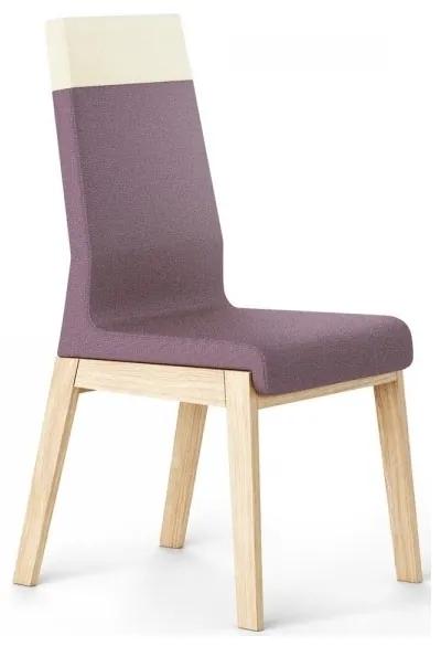 ABS Jídelní židle Kala dark violet and white